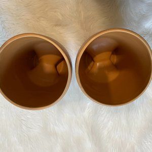 Source Unknown | Accents | Nwot 2 5 Pots With Pinched Bottom Design ...